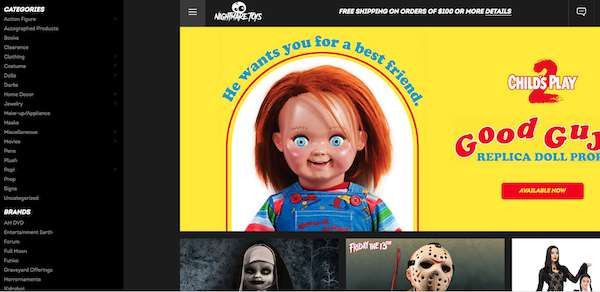 A few new categories that were recently added to the Nightmare Toys on