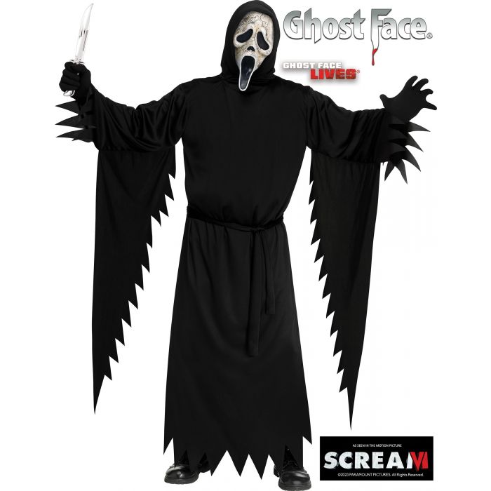 Ghost Face Aged - As Seen in the Motion Picture SCREAM VI - Adult ...