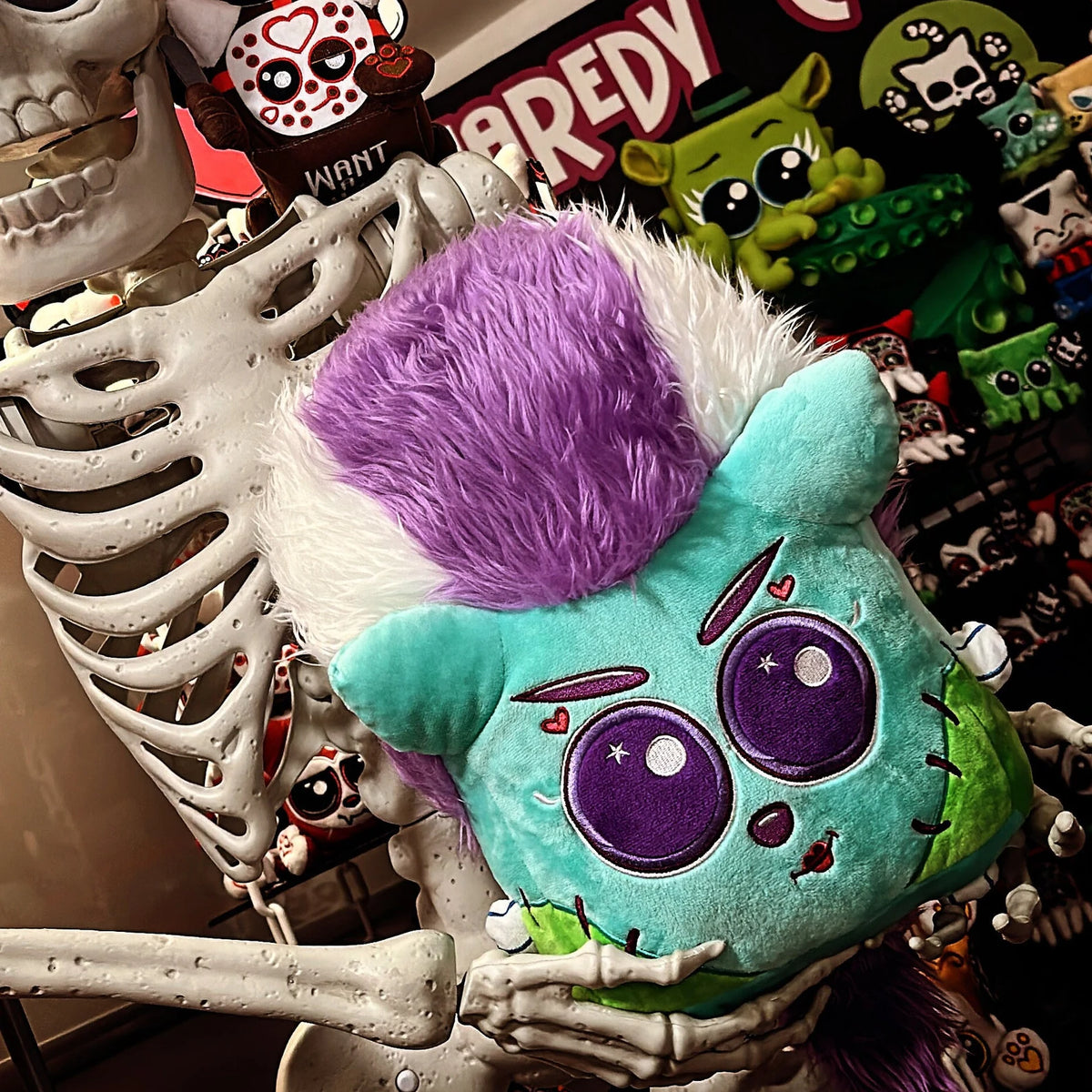 Squaredy Cats - Squishy Bride of Frankenstein pillow plush – Nightmare Toys