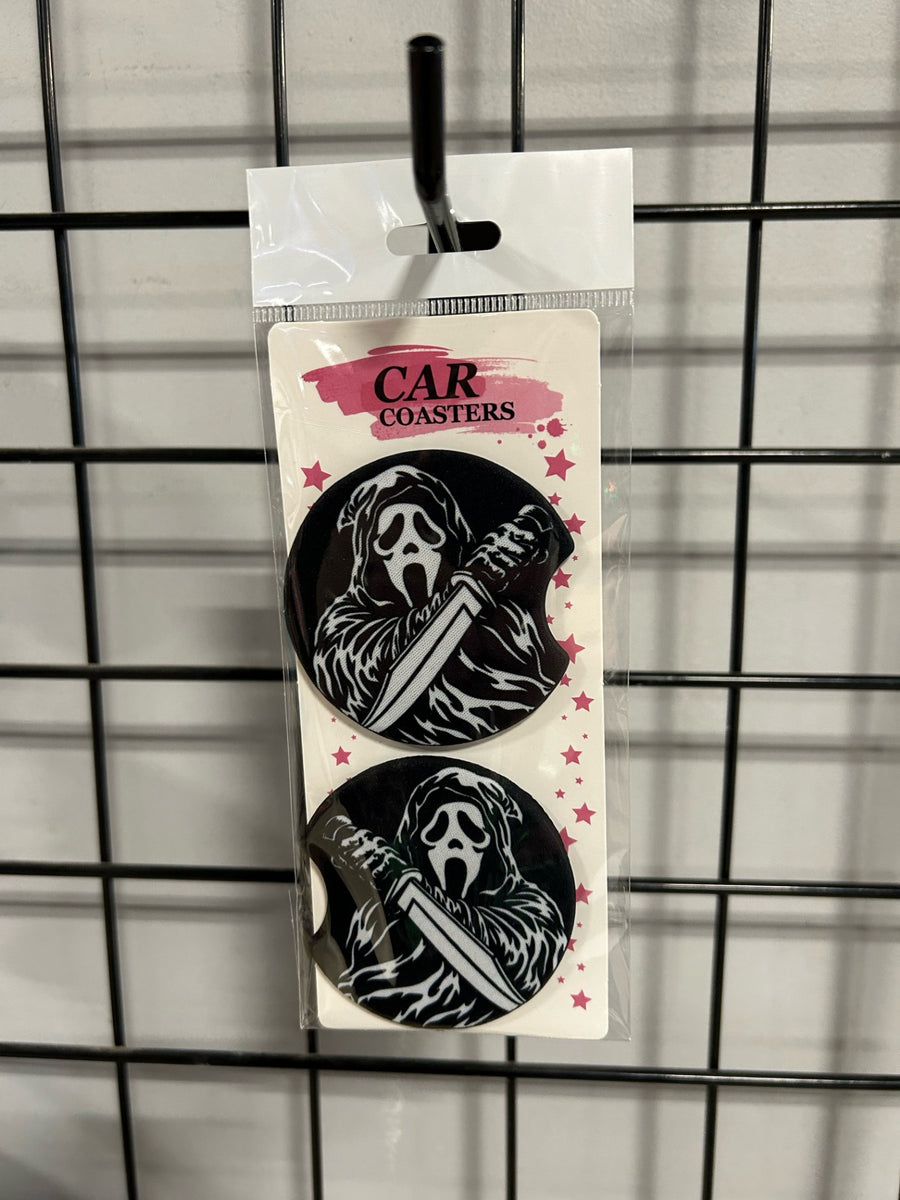 Ghostface Stab Car Coasters – Nightmare Toys