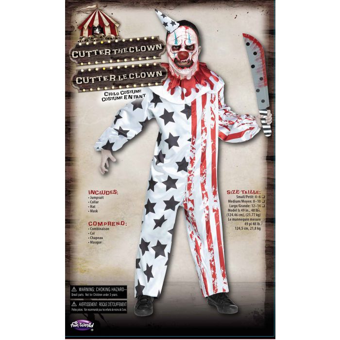 Cutter the Clown Child Costume – Nightmare Toys