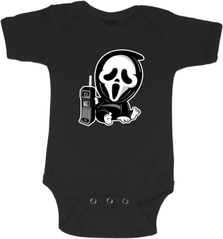 Ghostface Graphic Onesie or Tee – Nightmare Toys