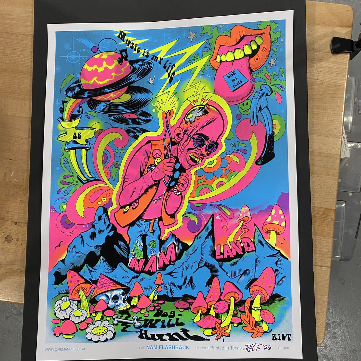 Nam Flashback Blacklight Poster – Nightmare Toys